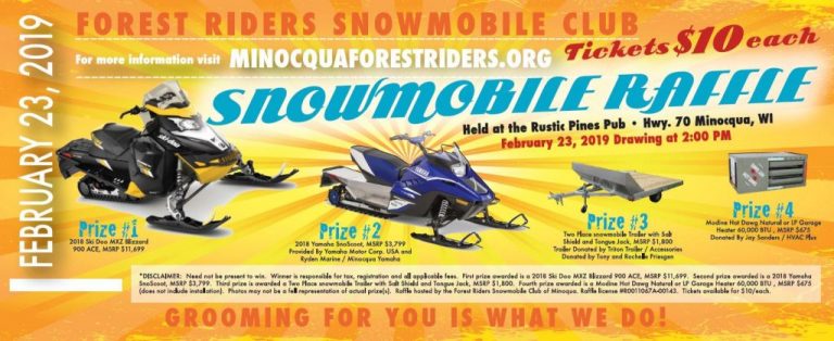 Snowmobile Raffle Winners – Minocqua Forest Riders