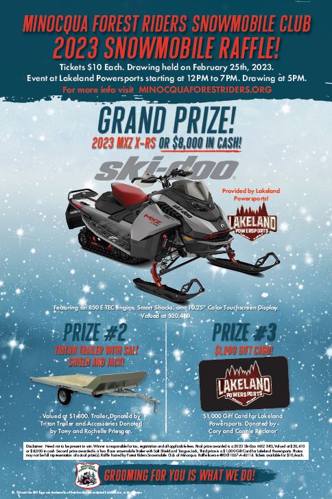 Congratulations to the 8th Annual Raffle Winners!!! – Minocqua Forest ...