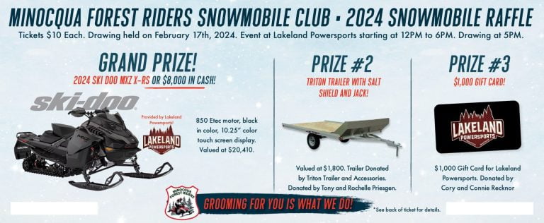 Annual Snowmobile Raffle at Area 31 – February 22, 2025 – Minocqua ...